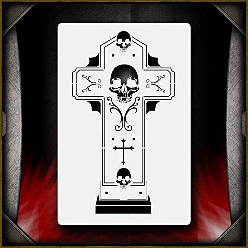 Skull Cross 1 – Airsick Stencils