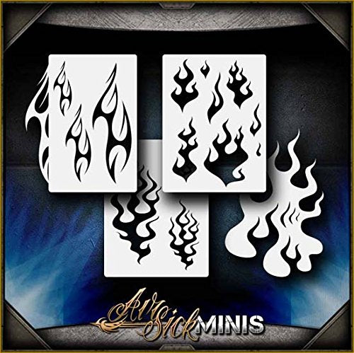 Mini Flames 2 Set – Airsick Stencils