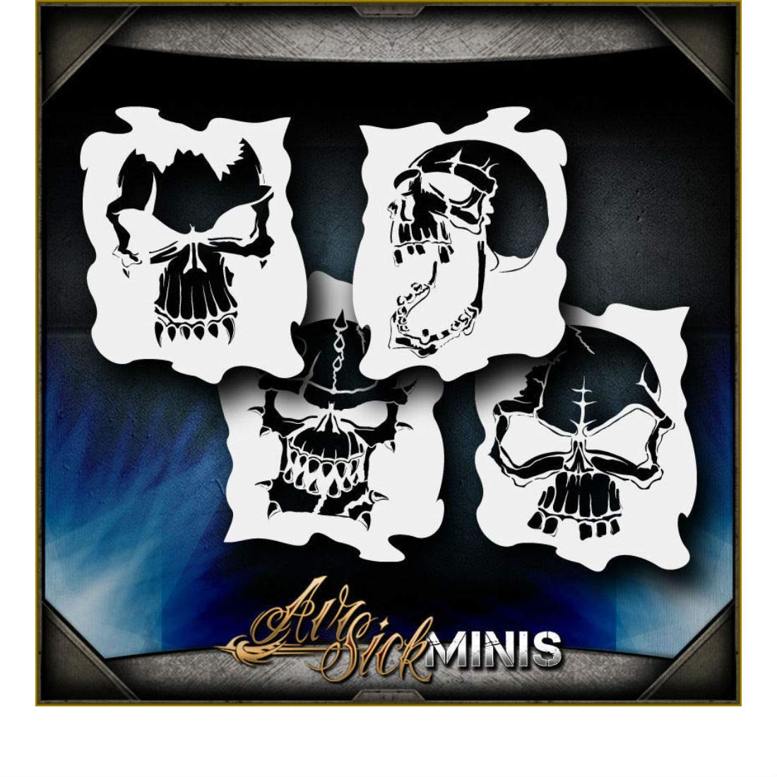 Mini Skulls 1 Set – Airsick Stencils